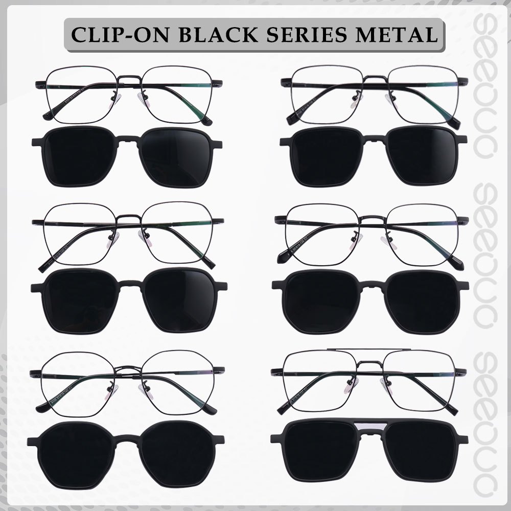 Jual Seeouo Series Clip On 4in1 Plano Lens Clip Polarized UV400 Night ...