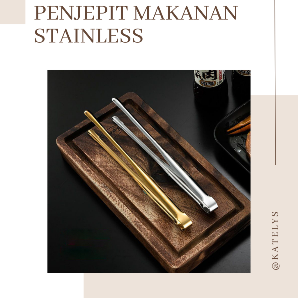 Jual Capitan Makanan Stainless Steel | Capitan BBQ | Penjepit Makanan ...