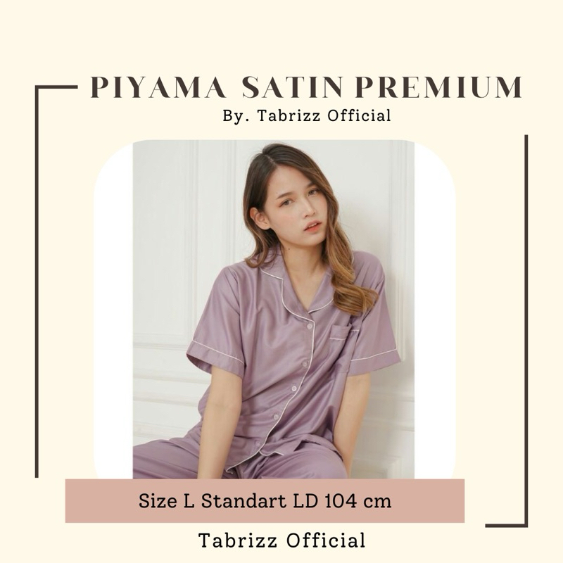 Jual TABRIZZO - Piyama Satin Velvet Polos | Piyama Dewasa Lengan Pendek ...