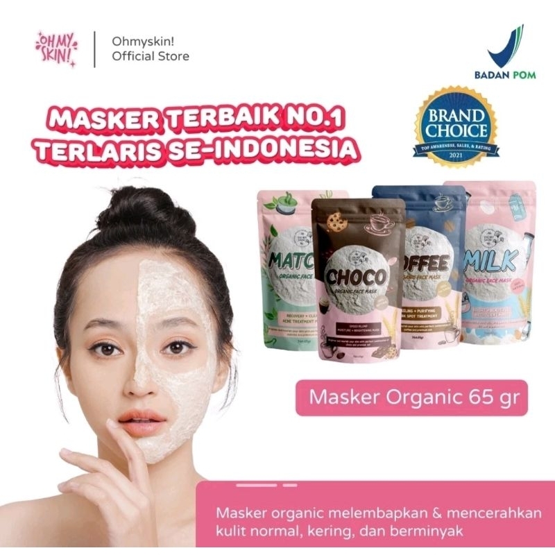 Jual Oh My Skin! Masker Organik | Masker Wajah | Face Mask |Organic ...
