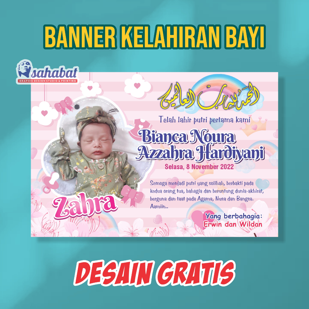 Jual SPANDUK / BANNER / BANNER BAYI / SPANDUK KELAHIRAN ANAK - MURAH ...