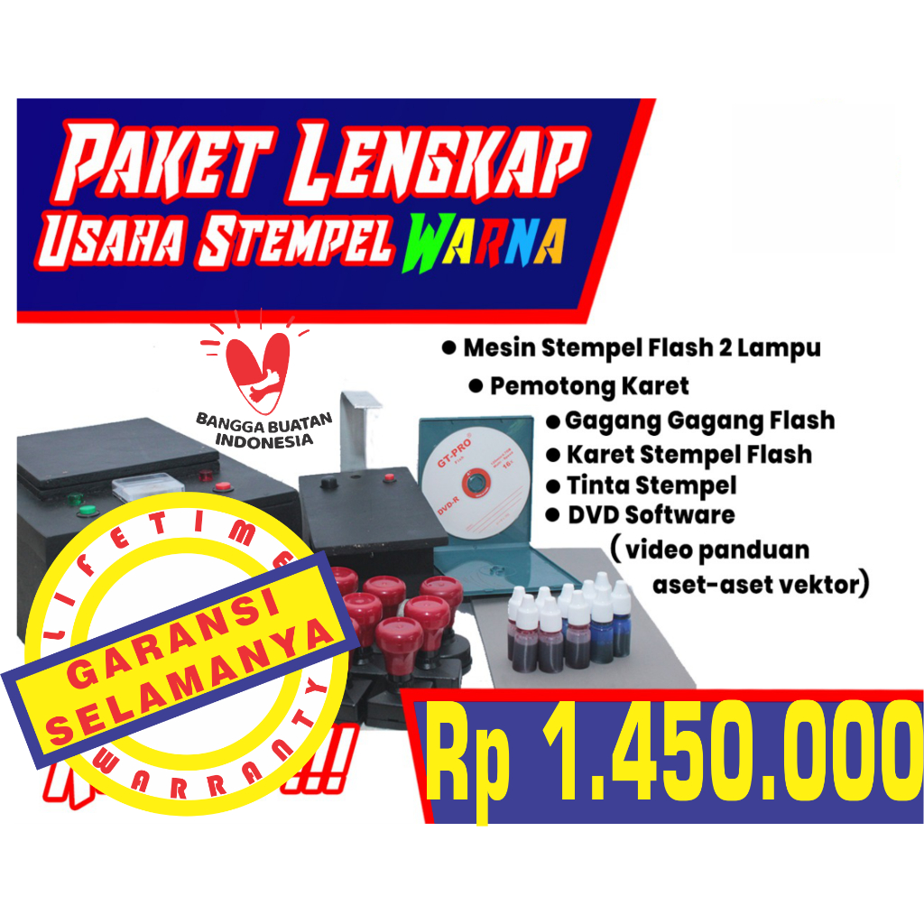 Jual Mesin Stempel Flash Paket Usaha Stempel Mesin Cetak Stempel ...