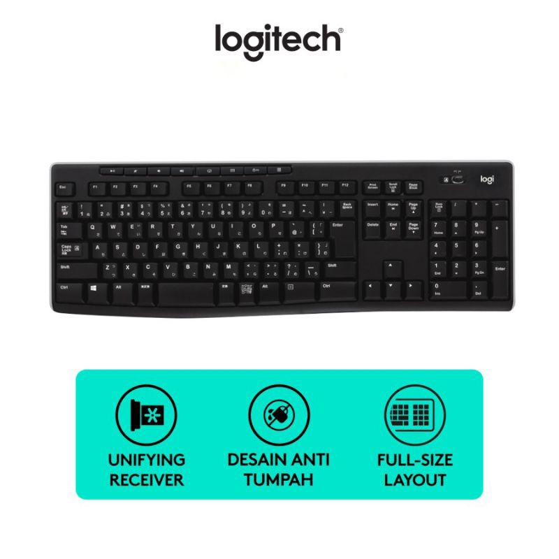 Jual Logitech K270 Keyboard Wireless Full Size - Wireless Keyboard ...