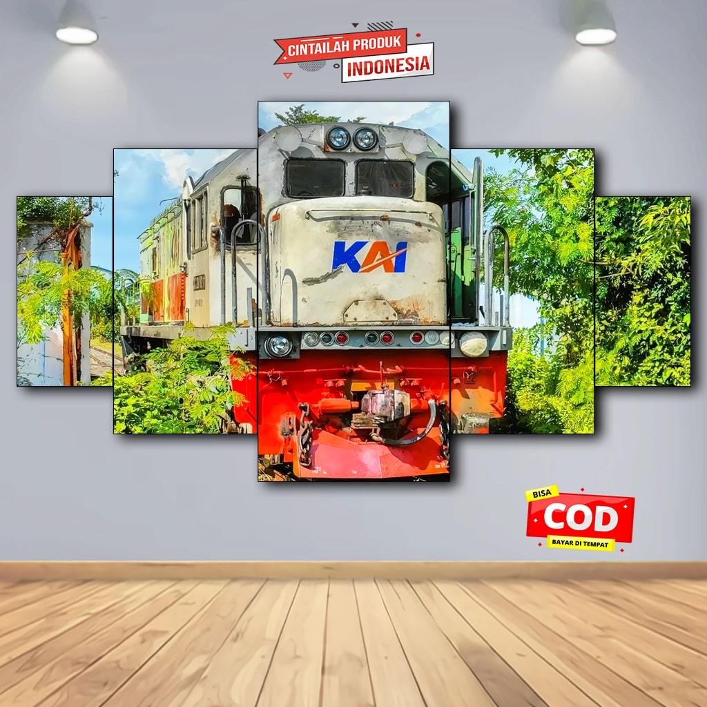 Jual MOSENJA HIASAN DINDING POSTER KAYU KERETA API INDONESIA | Shopee ...
