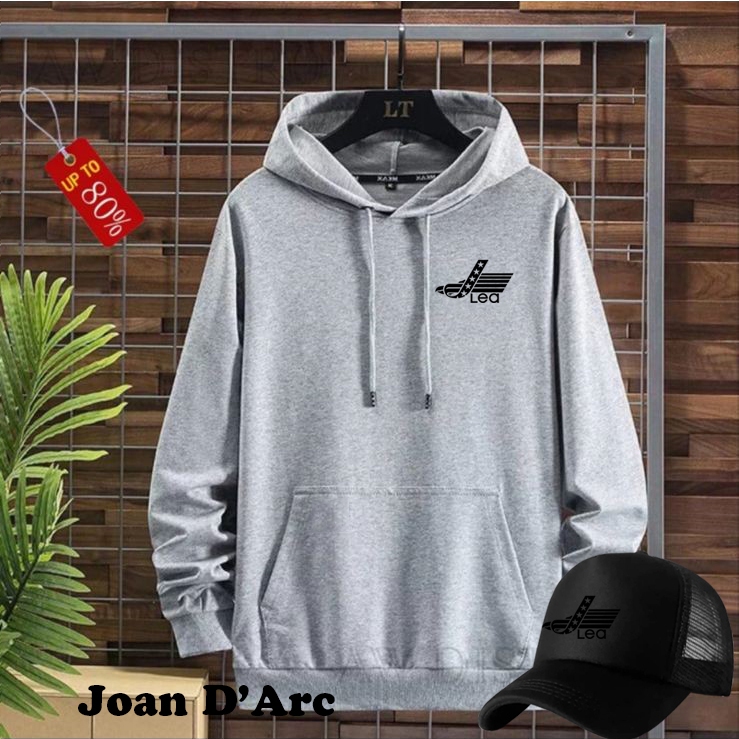 Jual FREE TOPI...!!! COD Jaket Hoodie Distro Lea Text Hitam Premium ...