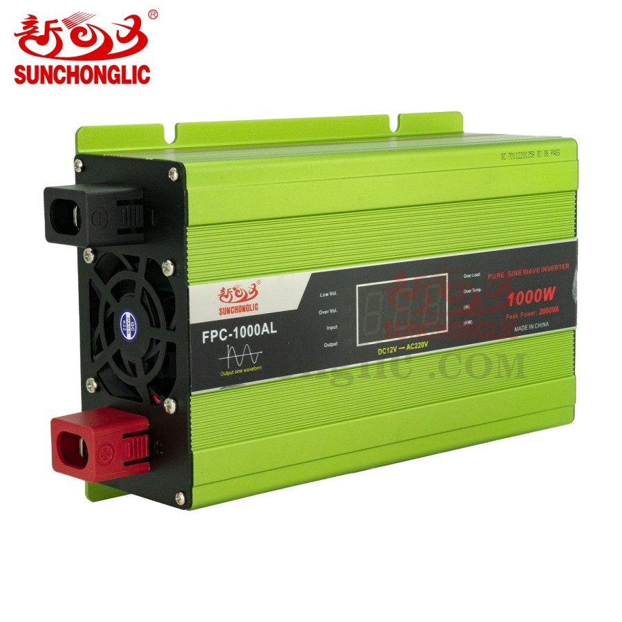 Jual Solar Inverter SUNCHONGLIC FPC 1000 12v 12Volt Sinus Murni Pure Sine PSW ORIGINAL | Shopee ...