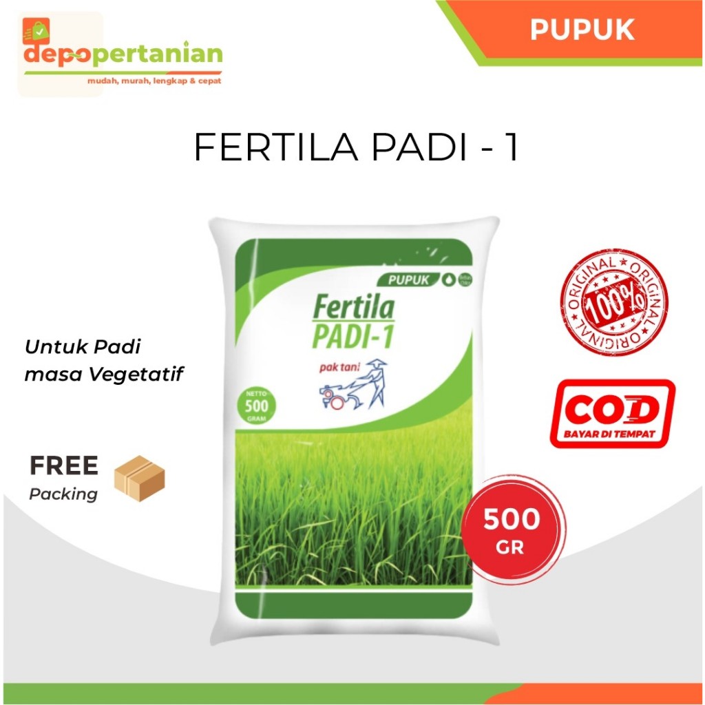 Jual Depo Pertanian - Pupuk Fertila Padi 1 500 gram Pak Tani Pupuk ...