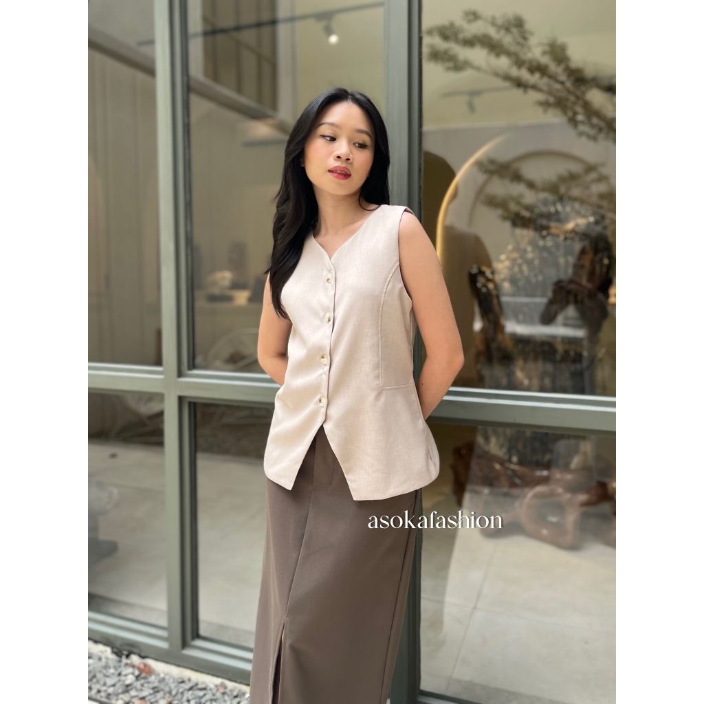 Jual ASOKA Hanni Vest 740 - Atasan Wanita Vest Reguller - Rompi ...