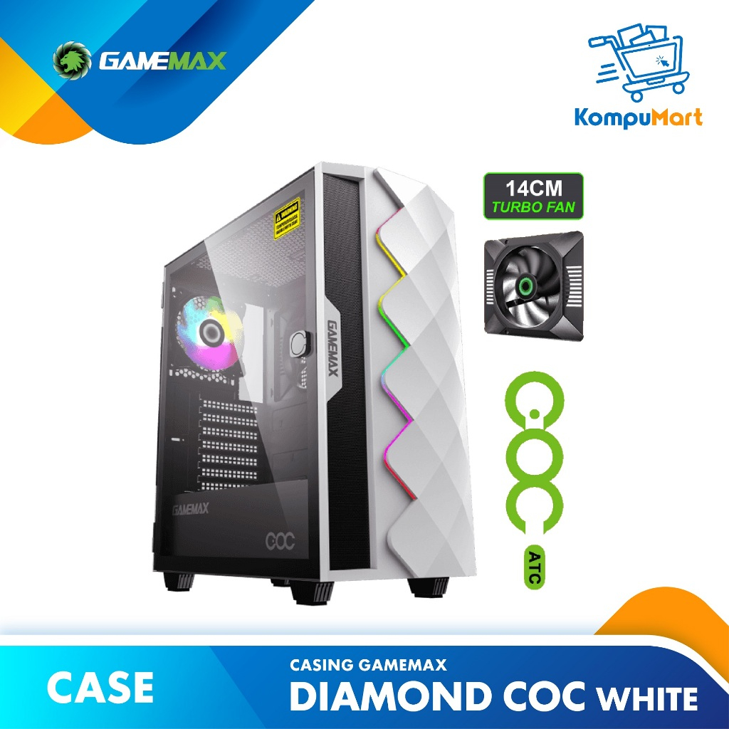 Jual Casing Gamemax Diamond COC White | Shopee Indonesia