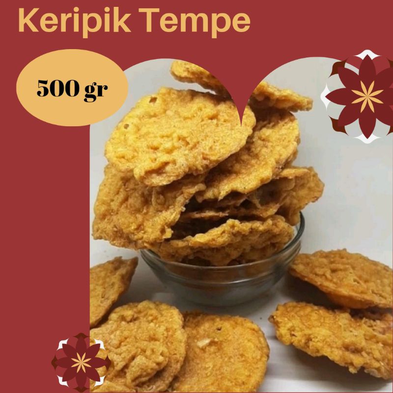 Jual Cemilan keripik tempe asli bandung 500gr | Shopee Indonesia