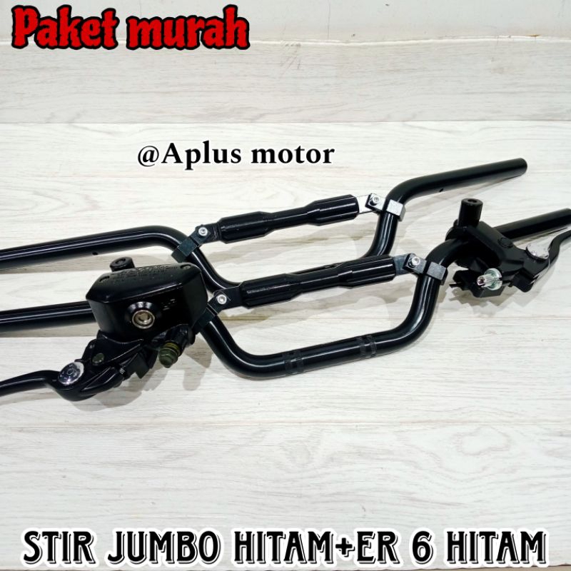 Jual Stang Stir Day Hitam Medium Palang Jumbo set Master Rem ER 6 Hitam ...