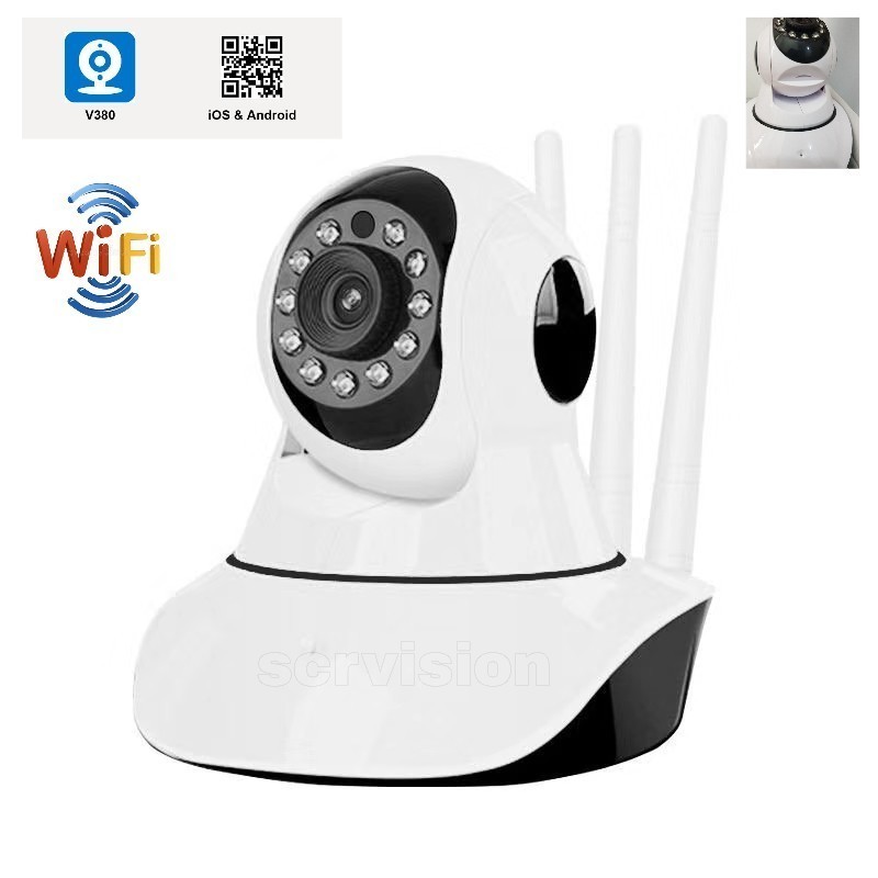Jual Baby cam smart v380 ipcam cctv 3 antena wireless support app mode ...