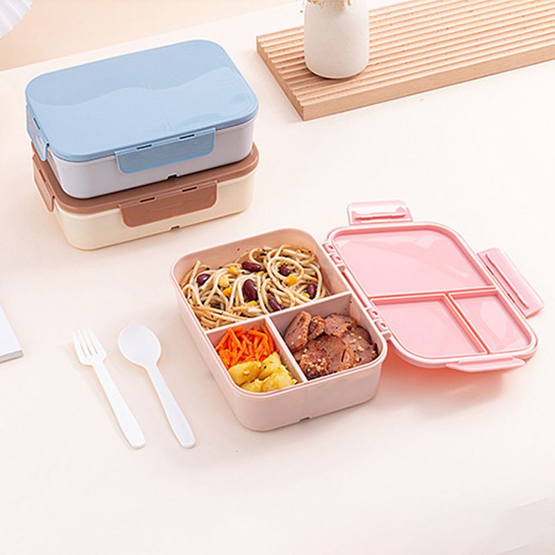 Jual Jutastore Lunch Box Plastik 3 Kotak Sekat Tempat Bekal Lunch Box ...
