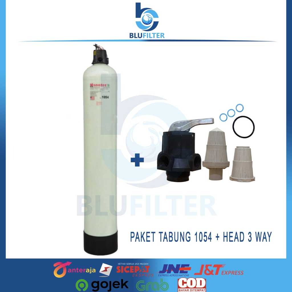 Jual TABUNG FRP 1054 NANOTEC NATURAL BIRU HITAM BLUE BLACK + HEAD ...