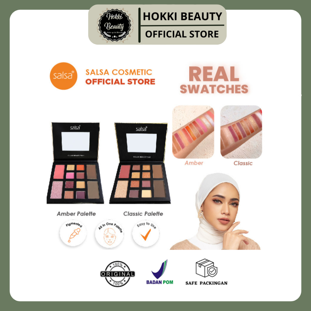 Jual SALSA Rhapsody Face Palette - Palet Eyeshadow Blush On Contour ...