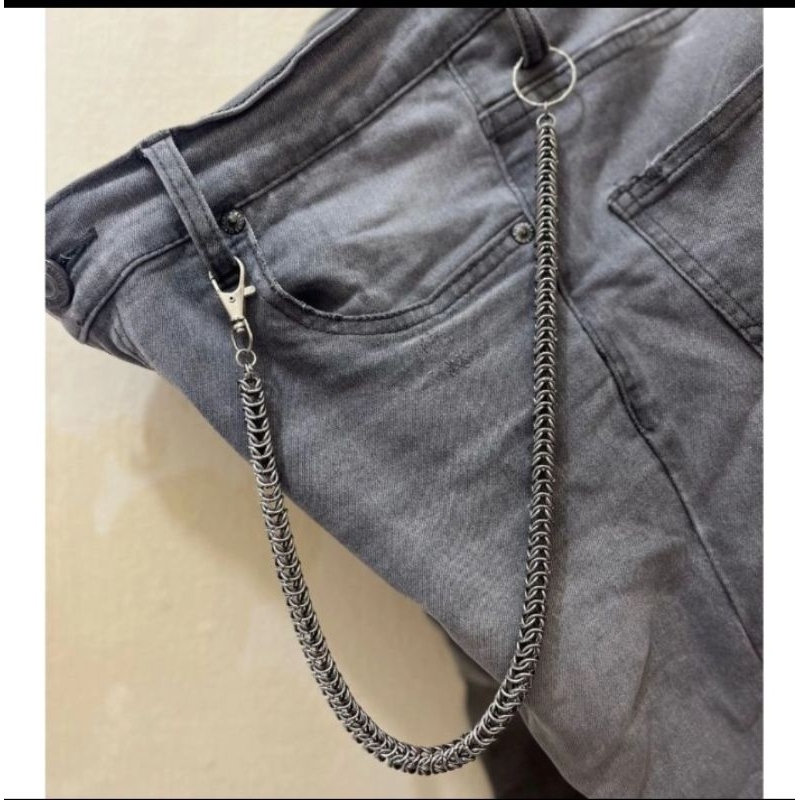 Jual RANTAI DOMPET PRIA STAINLES TEEL BAJA PUTIH | Shopee Indonesia