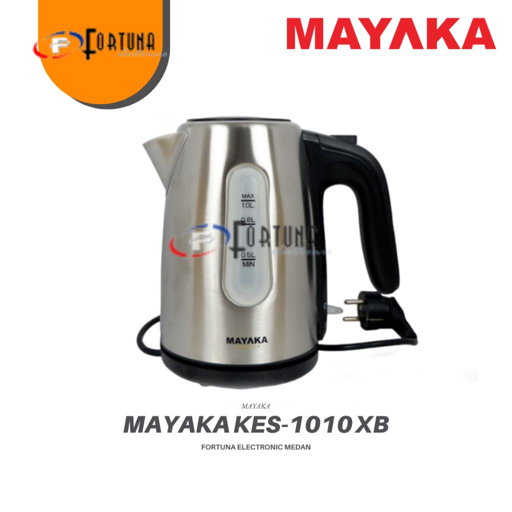 Jual MAYAKA PREMIUM KETTLE ELECTRIC KES-1010 XB STAINLESS STEEL 1 LITER ...