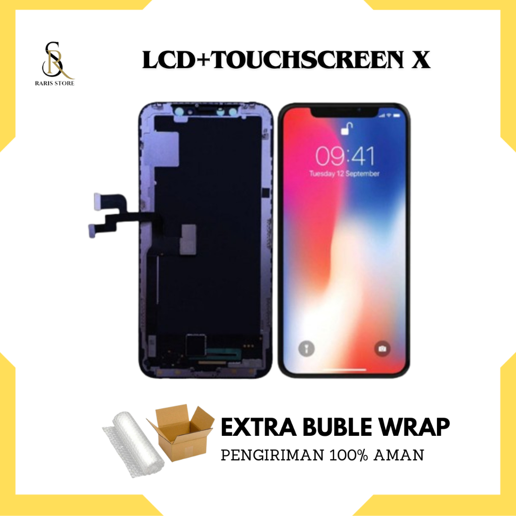 Jual LCD + TOUCHSCREEN IPH X FULLSET NEW ORIGINAL | Shopee Indonesia