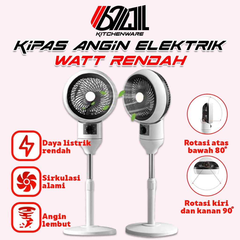 Jual Kipas Angin Berdiri Listrik Premium Low Noise 3 Tingkat Kecepatan ...