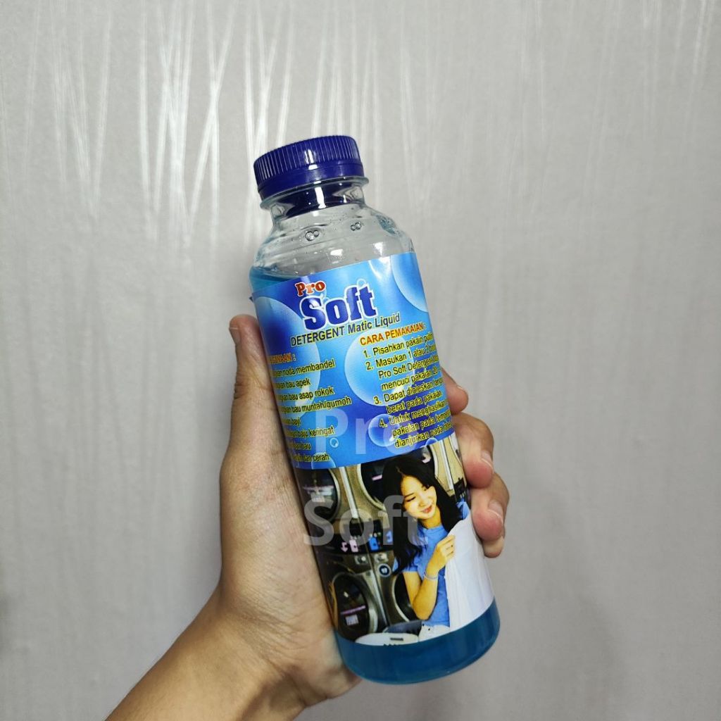 Jual Pro Soft Detergent Matic Liquid / Deterjen Cair baju 250 ML ...