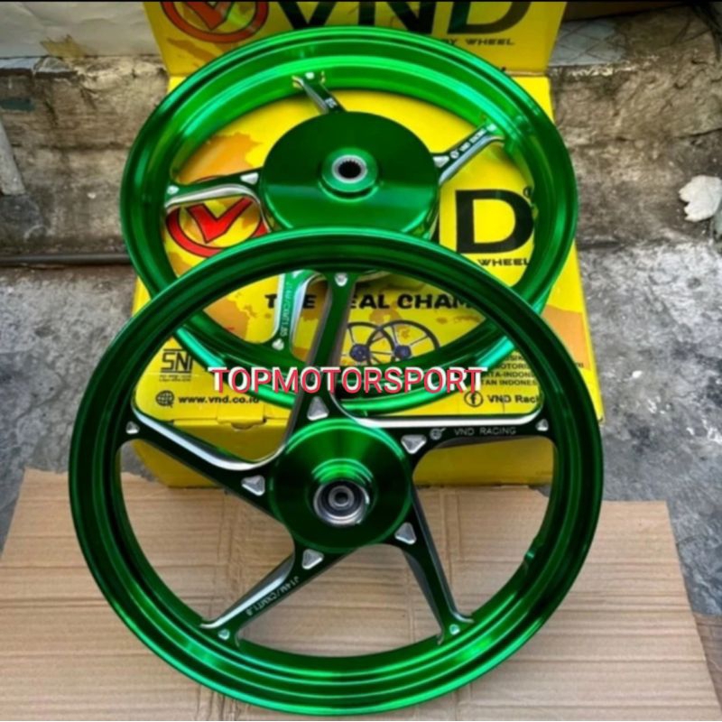 Jual VELEG VND RACING AK 55 RING 14 VARIO 150 125 110/SCOOPY/BEAT Fr:14x160 & Rr:14x185 ORIGINAL ...