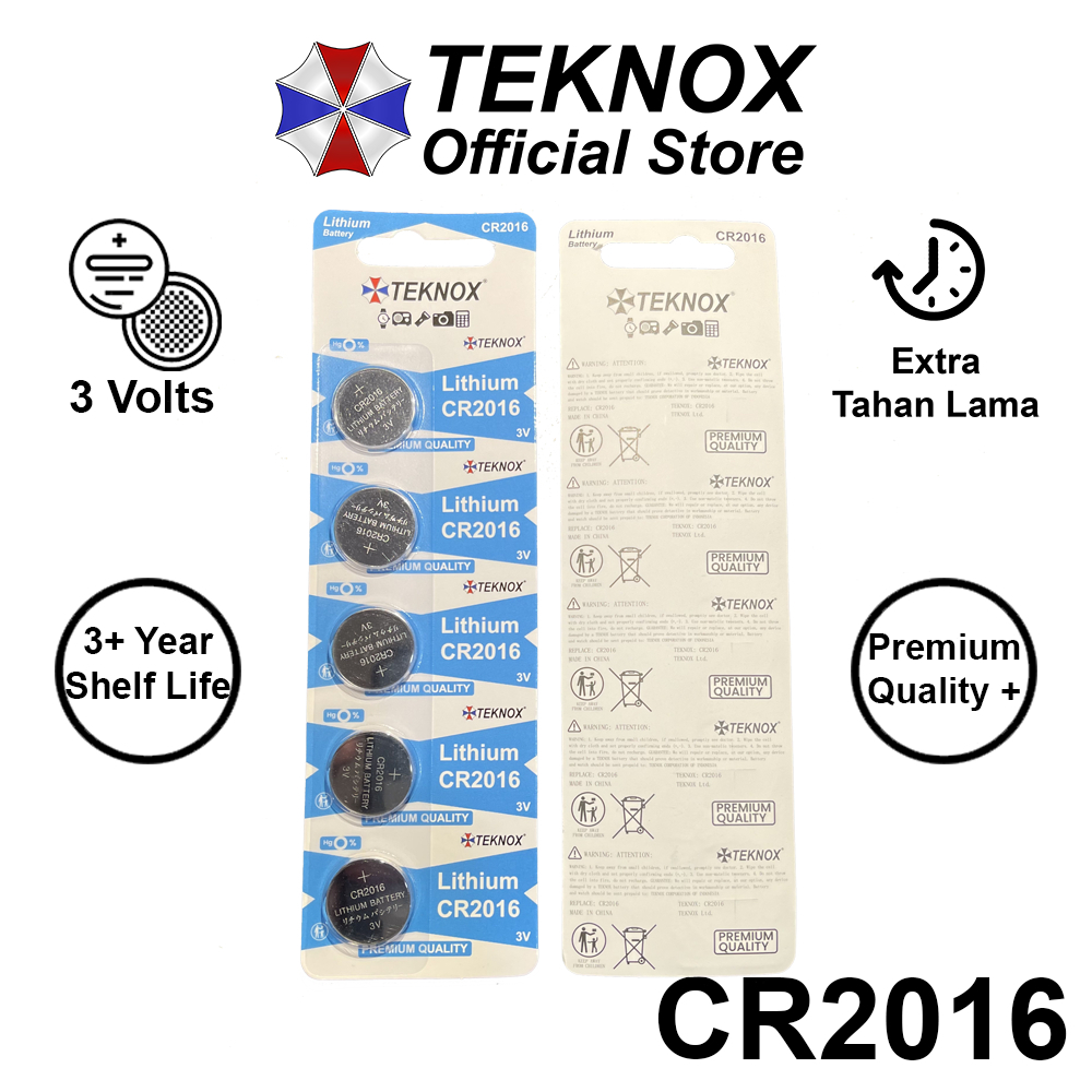 Jual Baterai CR2016 3V Sel Koin Lithium DL2016 2016 LIR2016 Baterai Jam ...