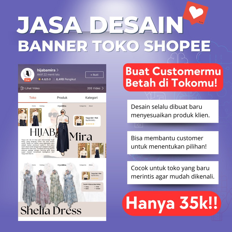Jual JASA DESAIN BANNER TOKO SHOPEE | Shopee Indonesia
