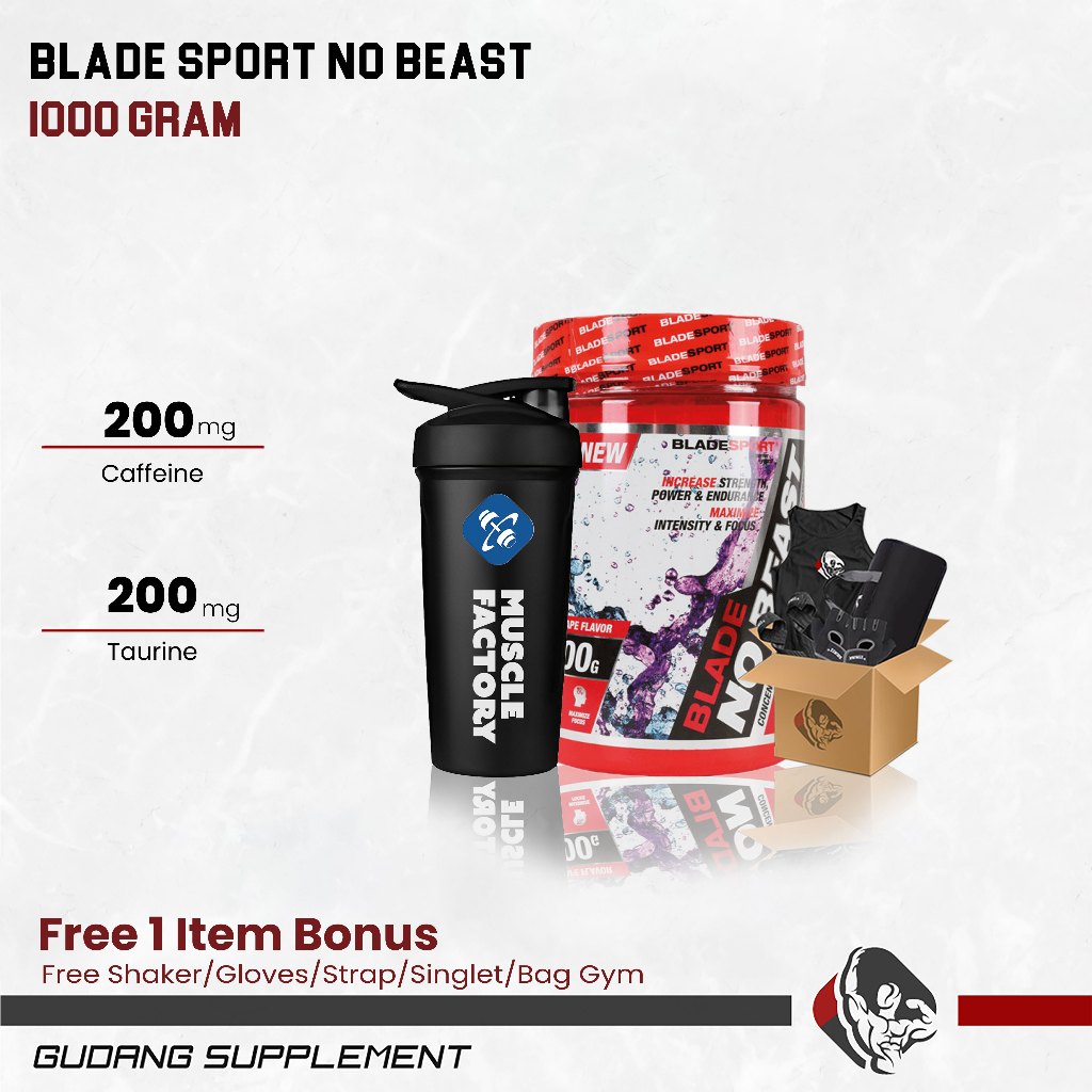 Jual Blade No Beast 1000 Gram Pre Workout Blade Sport | Shopee Indonesia