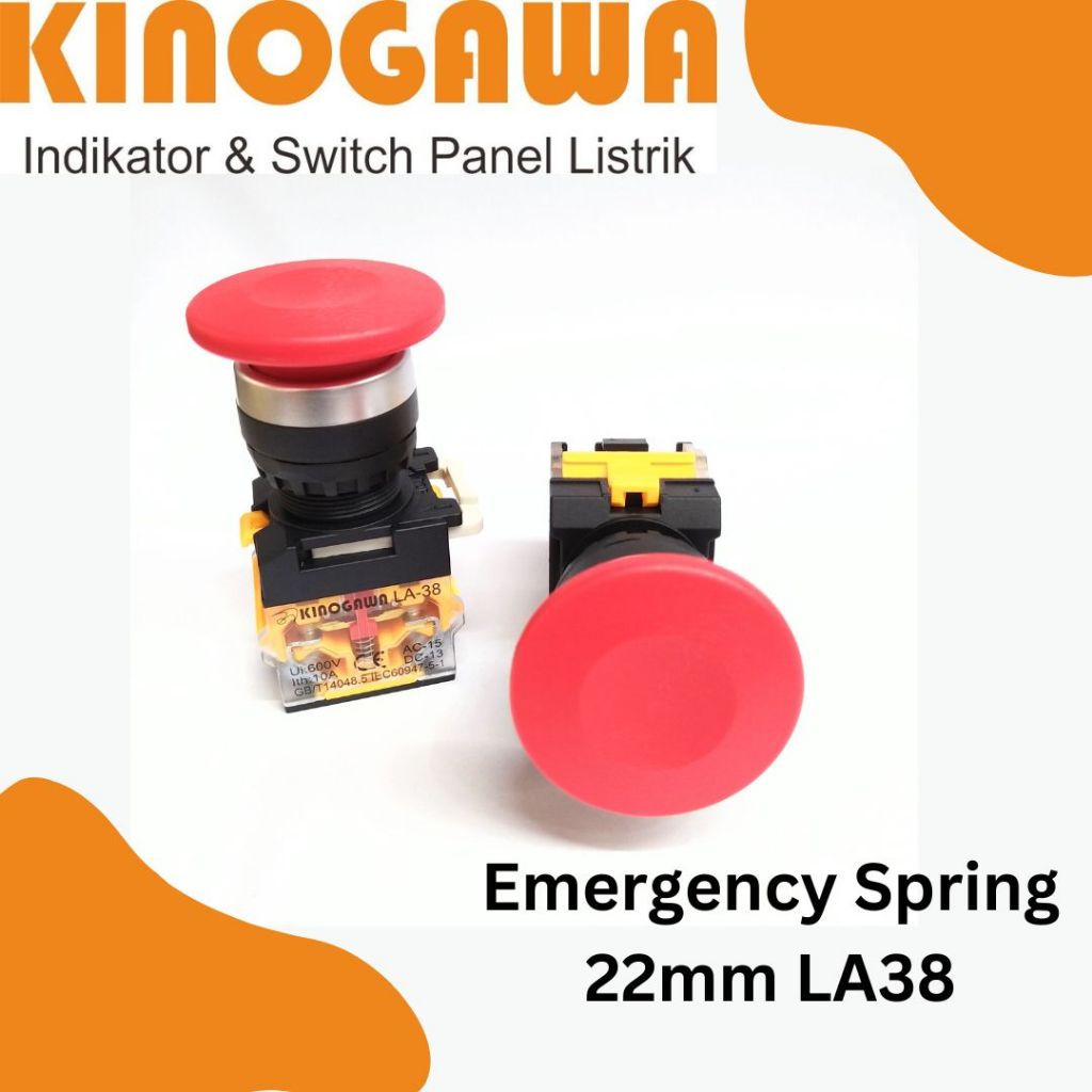Jual Emergency Spring 22mm LA38 - Spring Emergency 1NO 1NC - KINOGAWA ...