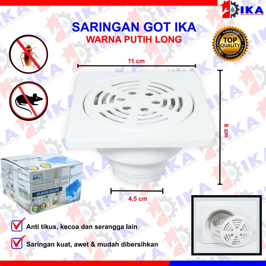 Jual IKA - Official Saringan Got Tebal Plastik PVC Kamar Mandi Toilet ...