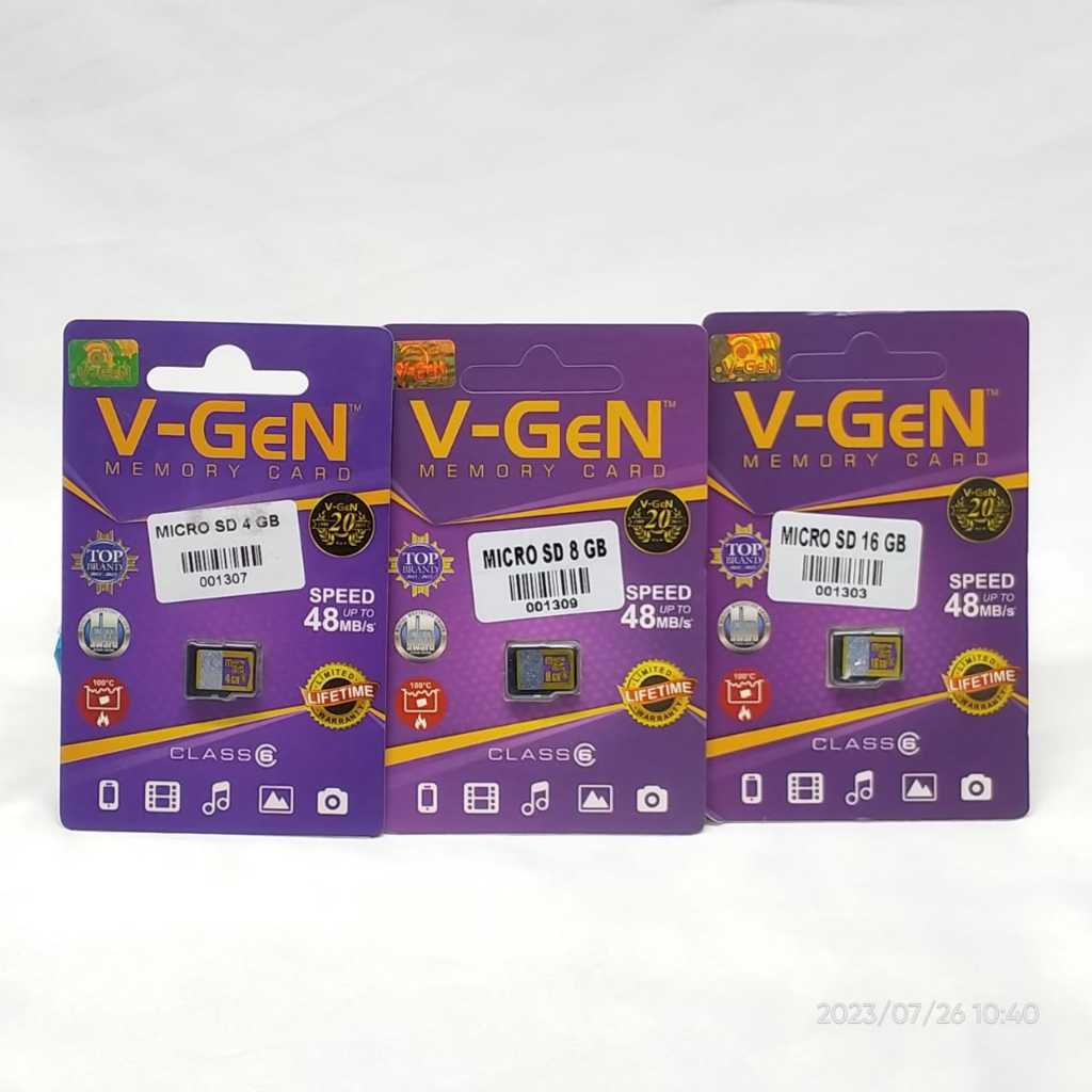 Jual Memori Handphone Terlaris V GEN MMC Memory Card Hp Original VGEN ...