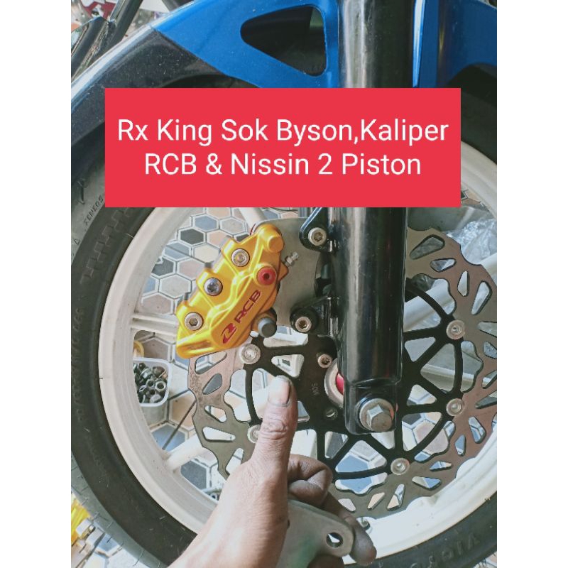 Jual Bracket kaliper RX King Sok pakai byson Kaliper pakai RCB,Nissin 2 ...