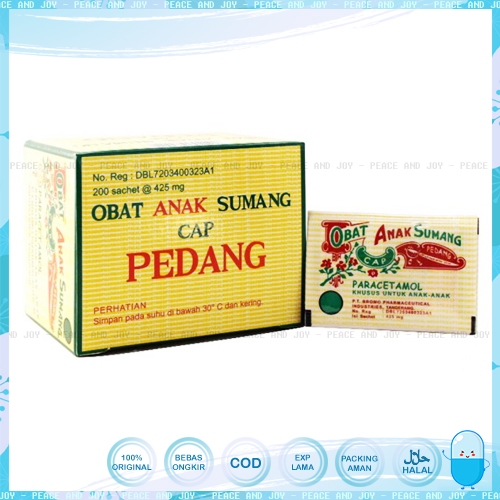 Jual OBAT ANAK SUMANG CAP PEDANG 20 SACHET PUYER PARACETAMOL UNTUK ...