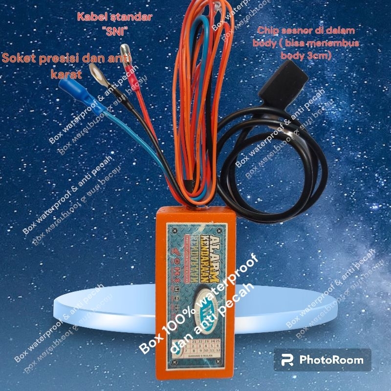Jual ALARM PENGAMAN MOTOR WDA sensor sentuh rahasia suara klakson ...