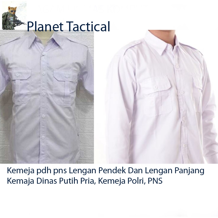 Jual Kemeja PDH PNS PUTIH BAJU PDH PNS,POLRI PUTIH | Shopee Indonesia