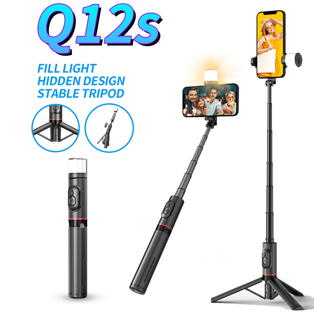 Jual [Ready Stock] FTT Tripod Selfie Stick Tongsis Mini Bluetooth Fill ...
