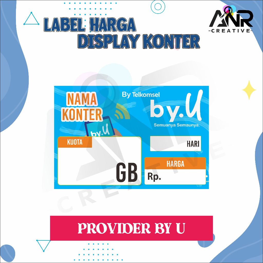 Jual Label Harga Voucher Konter/ Display Etalase Konter / Model Lanskap ...