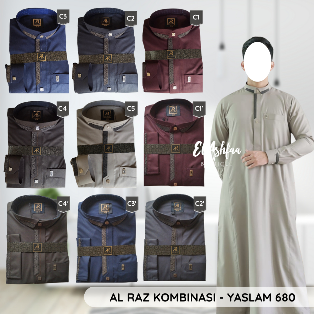 Jual Jubah Saudi | Gamis Pria | Al Raz Kombinasi Warna - El Ashfaa ...