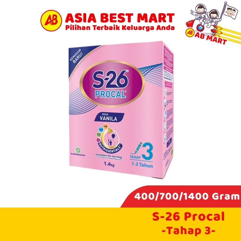 Jual S26 Procal Tahap 3 Regular Box 1400 Gr 700gr 400 gr / Susu Formula ...