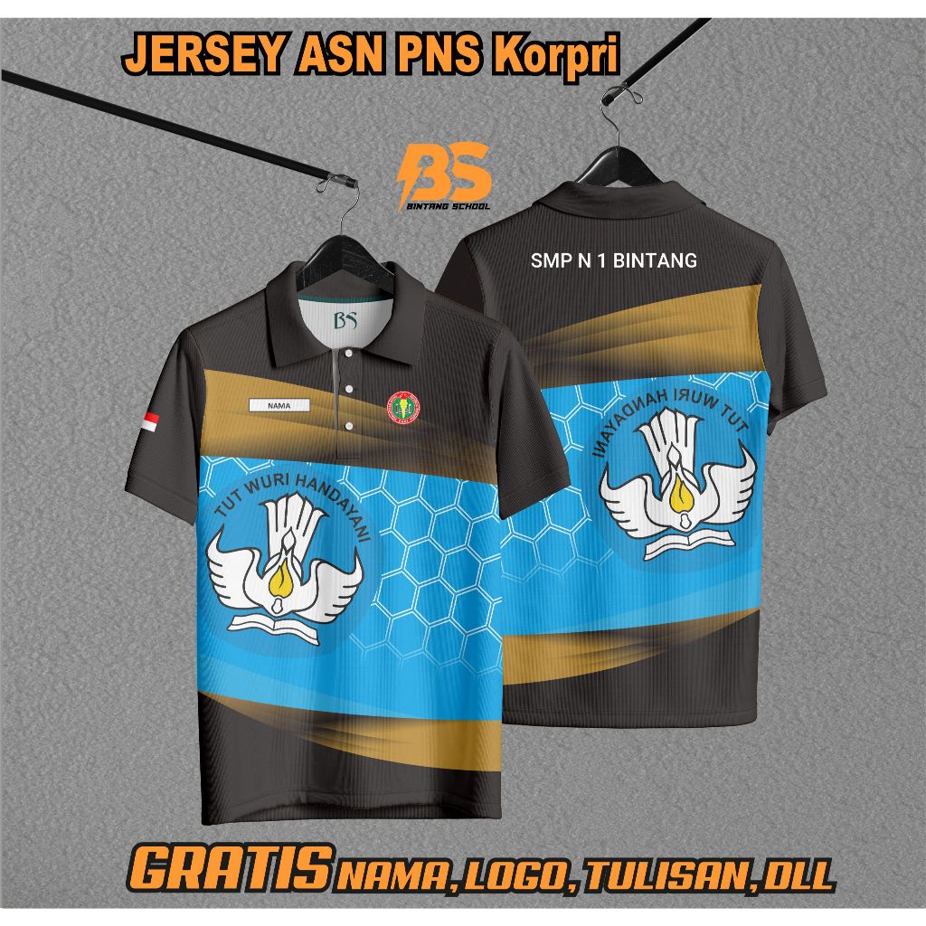 Jual Baju ASN PNS Korpri Kaos olahraga ASN PNS Korpri Baju seragam ASN ...