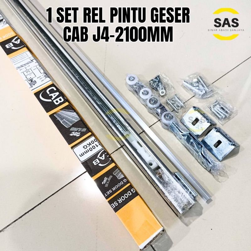 Jual [SAS] Rel Pintu Geser/Sliding Rail Galvanis J4 Panjang 2.1 meter Komplit Set | Shopee Indonesia