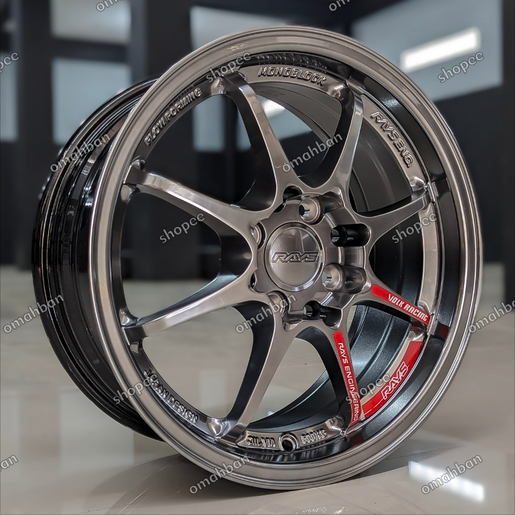 Jual Velg Mobil Volk Rays CE28 R15 PCD 4x100 / 4x114. Hyper Black | Shopee Indonesia