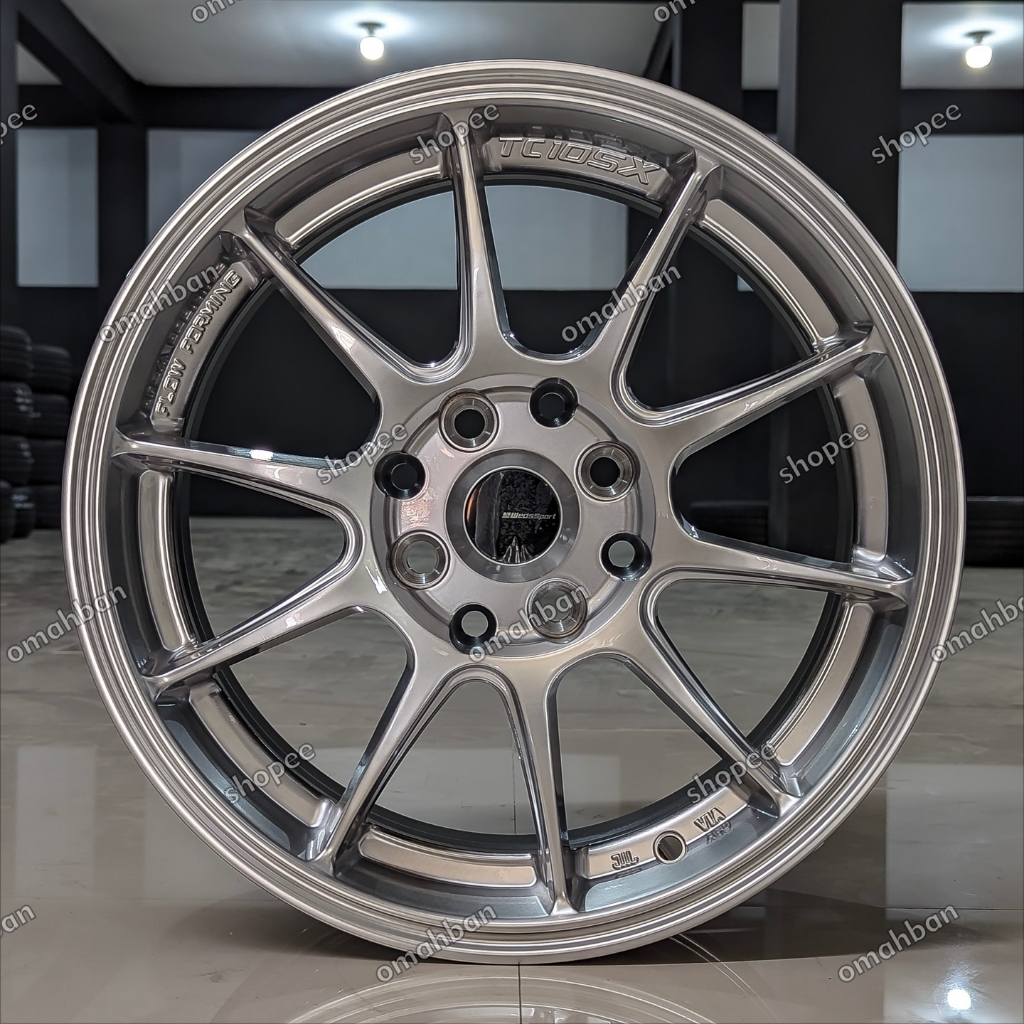 Jual Velg Mobil WedsSport TC105X R15. PCD 4x100 / 4x114. Hyper Silver | Shopee Indonesia