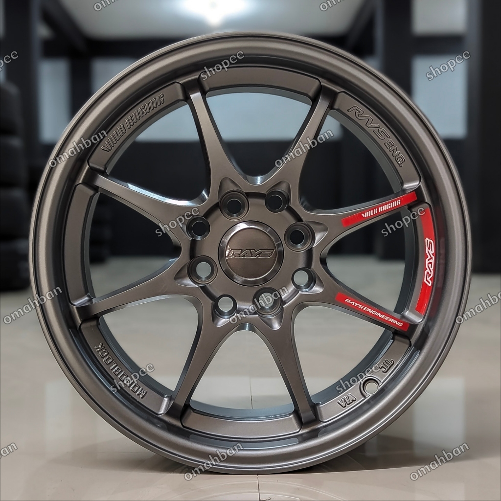 Jual Velg Mobil Volk Rays CE28 R15 PCD 4x100 / 4x114. Matte Gunmetal | Shopee Indonesia