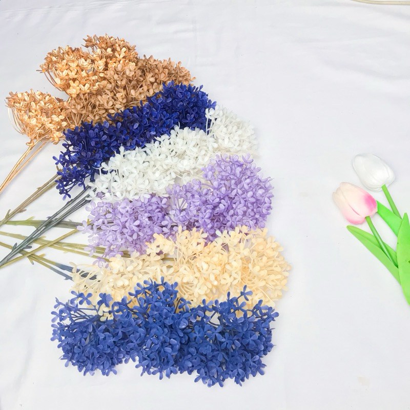 Jual BUNGA SNOWBALL HYDRANGEA 3 HEAD ARTIFICIAL PERTANGKAI AF049 ...