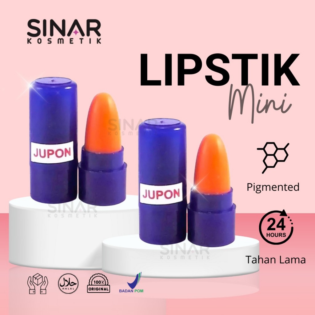 Jual [ECER] Jupon Lipstick Mini - Lipstik BPOM Eceran | Shopee Indonesia