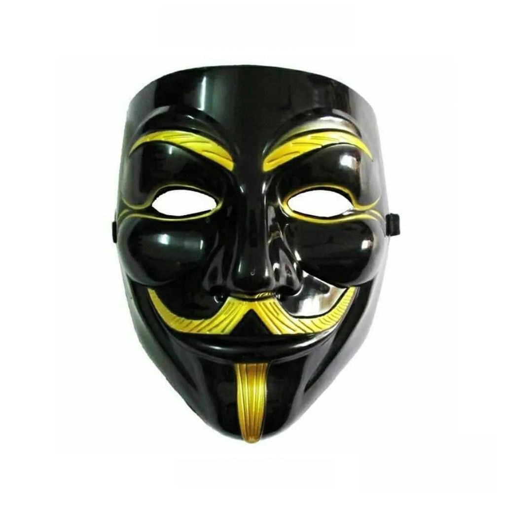 Jual Topeng Anonymous / Topeng Hacker Black Version / Vendeta Anonimous ...