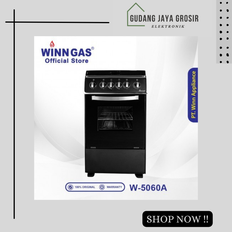 Jual WINN GAS Kompor Standing 4 Stove + Oven W 5060 (Full Otomatis ...