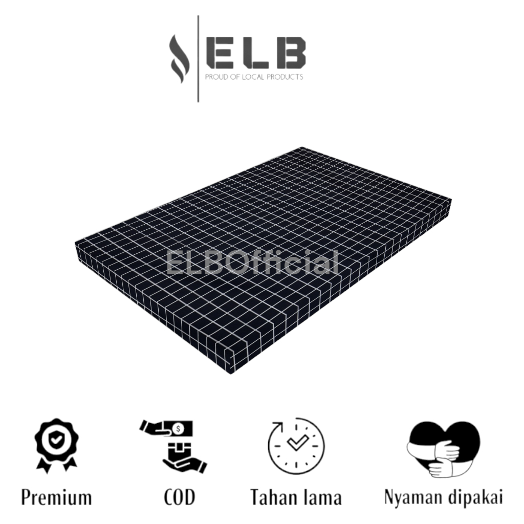 Jual ELB - Promo Kasur Lantai Busa High Density 200×140×10 | Shopee Indonesia