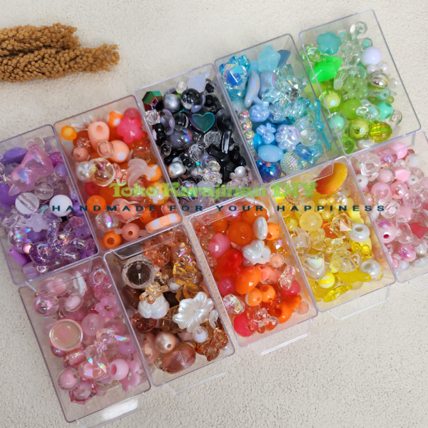 Jual Manik Manik Akrilik Toping Luxury Mote Mix Korea Premium Series ...